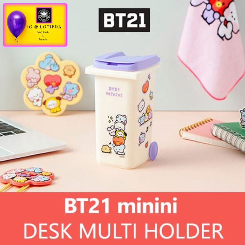 Jual BT21 MININI DESK MULTI HOLDER OFFICIAL FROM KOREA | Shopee Indonesia