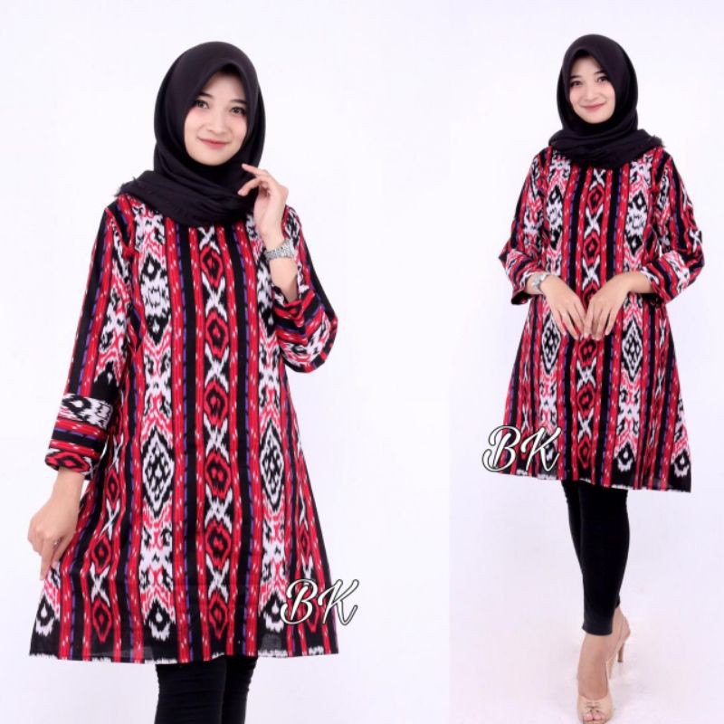 Jual TUNIK BATIK /BAJU BATIK TENUN | Shopee Indonesia