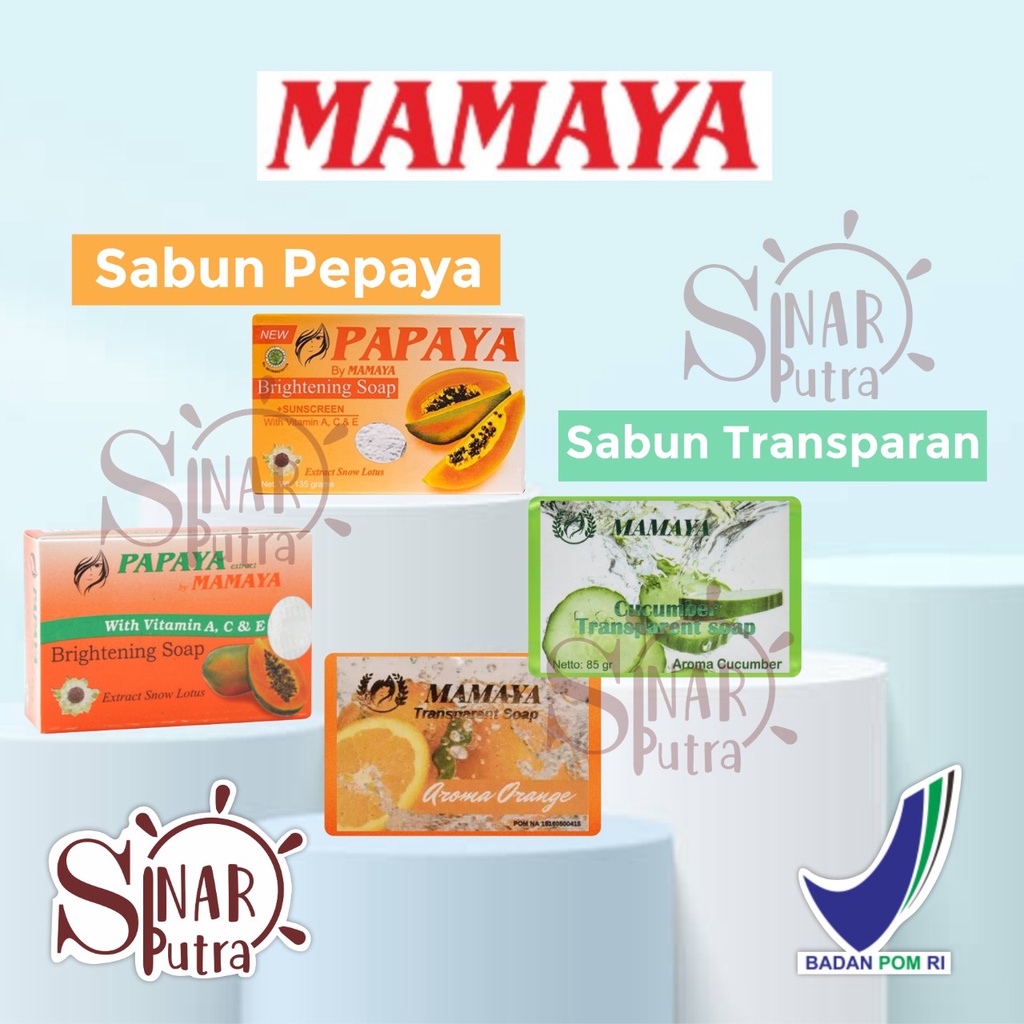 Jual MAMAYA Papaya Sabun Pepaya | Sabun Transparan Cucumber - Orange ...
