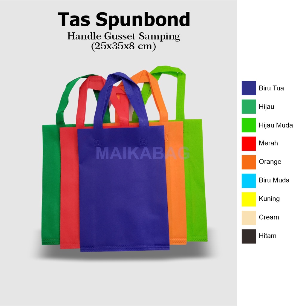 Jual Tas Spunbond 25x35x8 cm / Goodie Bag / Tas Souvenir / Tas Belanja | Shopee Indonesia