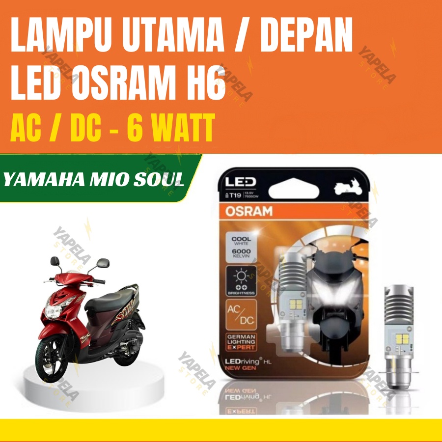 Jual Lampu Depan LED Yamaha Mio Soul OSRAM ORIGINAL H6-T19 | Shopee Indonesia