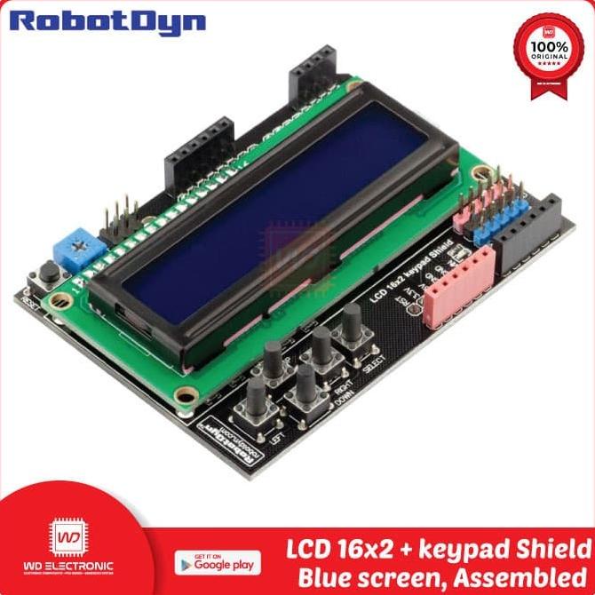 Jual ROBOTDYN LCD 16x2 KEYPAD SHIELD ARDUINO LCD KEYPAD SHIELD BLUE ... Jual ROBOTDYN LCD 16x2 KEYPAD SHIELD ARDUINO LCD KEYPAD SHIELD BLUE ...
