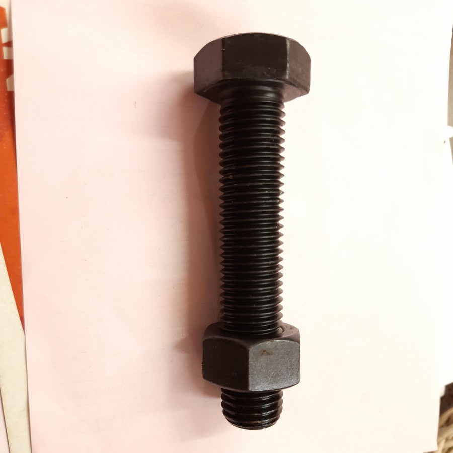 Jual Baut Mur Baja M16 x 120 Full Drat Kunci 24 Grade 8.8 HTB Baut 16x120 - Baut Baja | Shopee ...