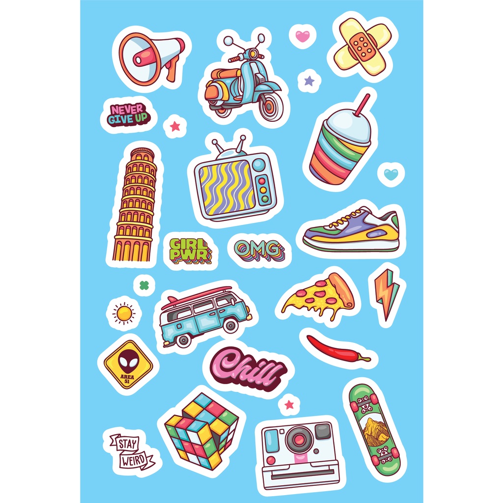 Jual STIKER AESTHETIC A6 VINYL *BISA CUTTING* | STICKER ESTETIK HP ...