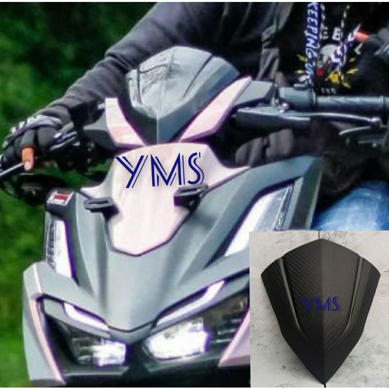 Jual VISOR NEW VARIO 160 2022 MODEL TERBARU CARBON KARBON WINDSHIELD ...