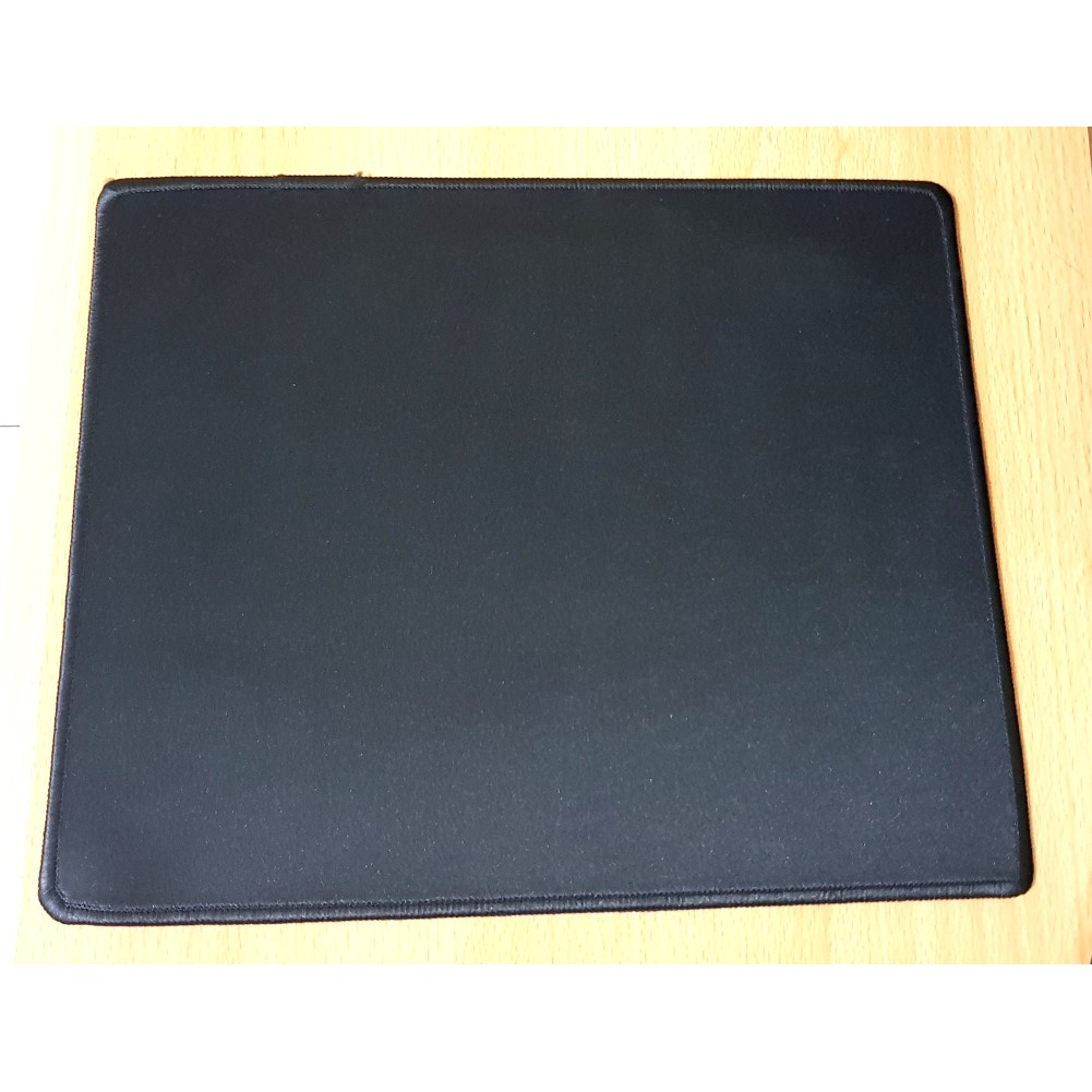 Jual MOUSEPAD HITAM POLOS 29 X 25 JAHIT PINGGIR / MOUSE PAD BLACK ...