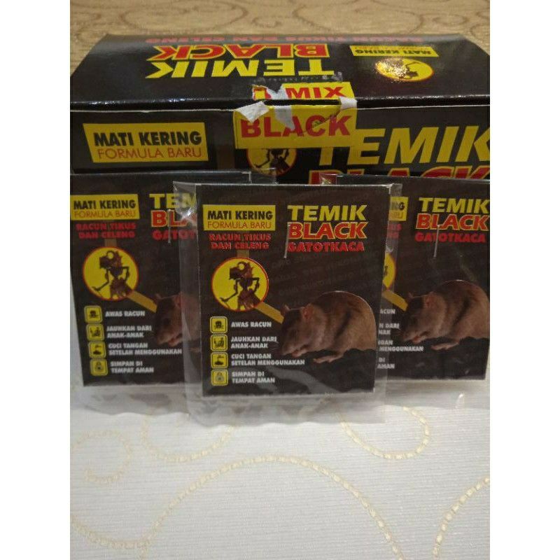 Jual RACUN TEMIX TEMIK BLACK 1 BOX | Shopee Indonesia