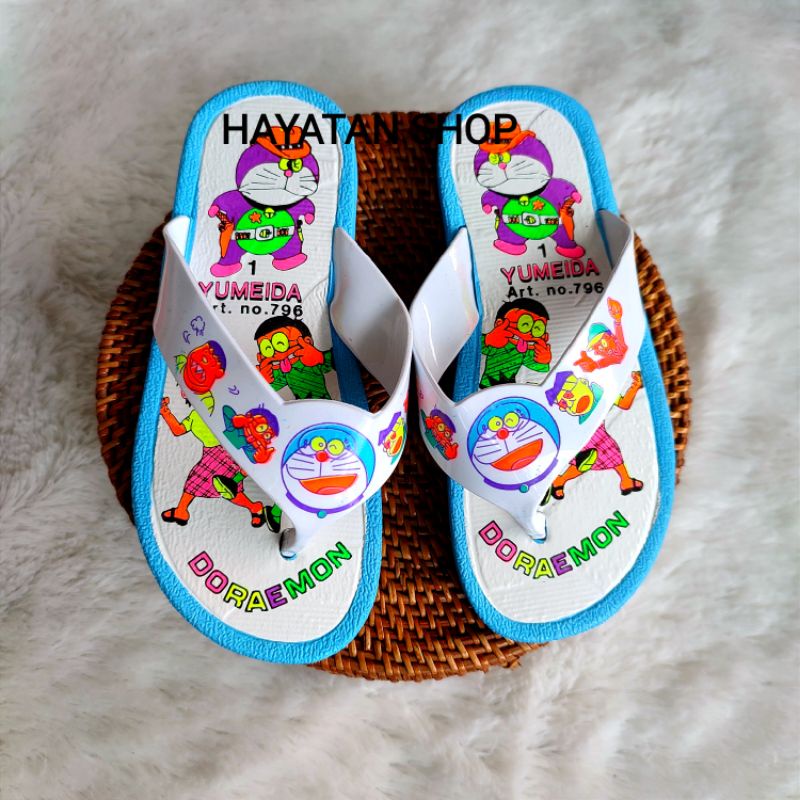 Jual Sandal Jepit Yumeida Doraemon Anak Balita Laki Laki Perempuan ...