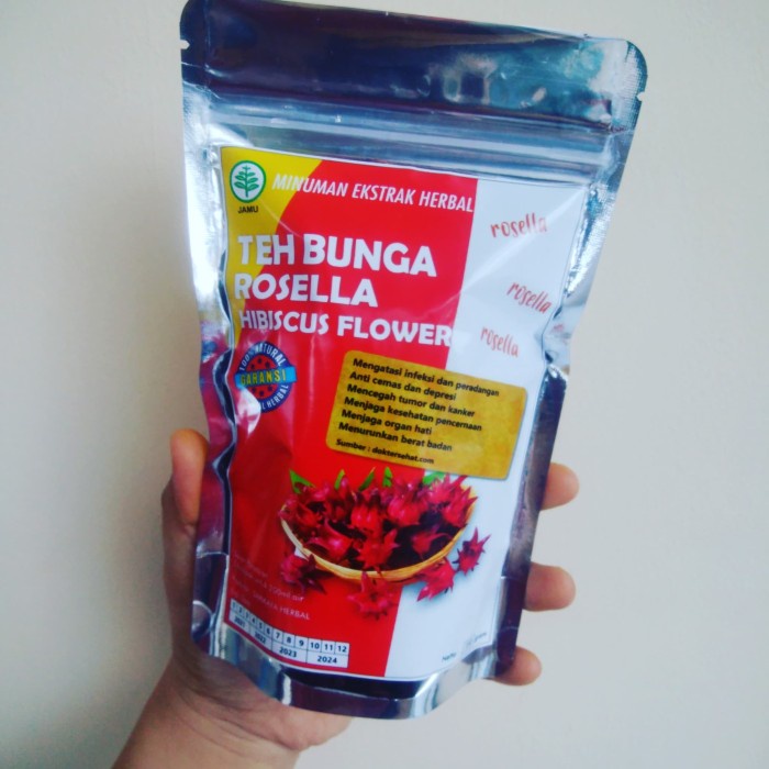 Jual teh-daun- teh bunga rosella / rosela tea / rosela merah -daun-teh ...