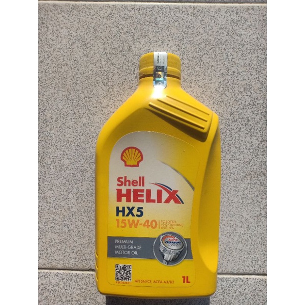 Jual OLI Shell Helix HX5 15W-40 1 Liter | Shopee Indonesia