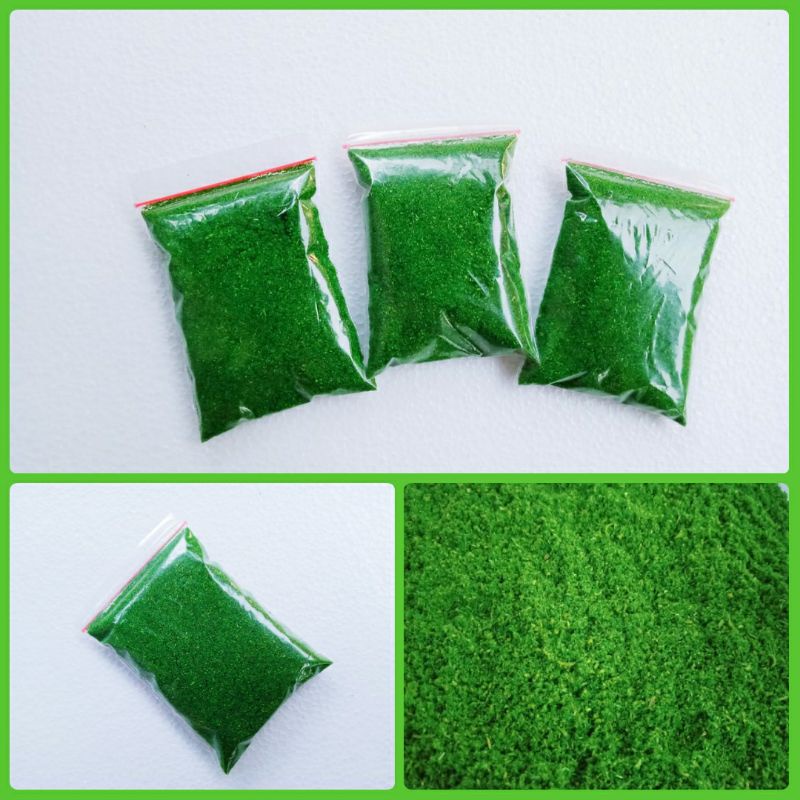 Jual Serbuk Rumput Sintetis 25 gram buat maket bunga artificial hiasan ...