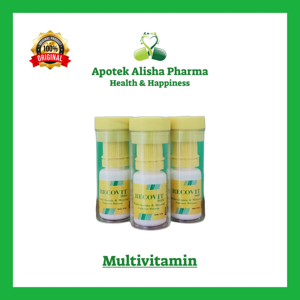 Jual Recovit Drops 10ml 6 Fles Multivitamin Penambah Nafsu Makan Bayi ...