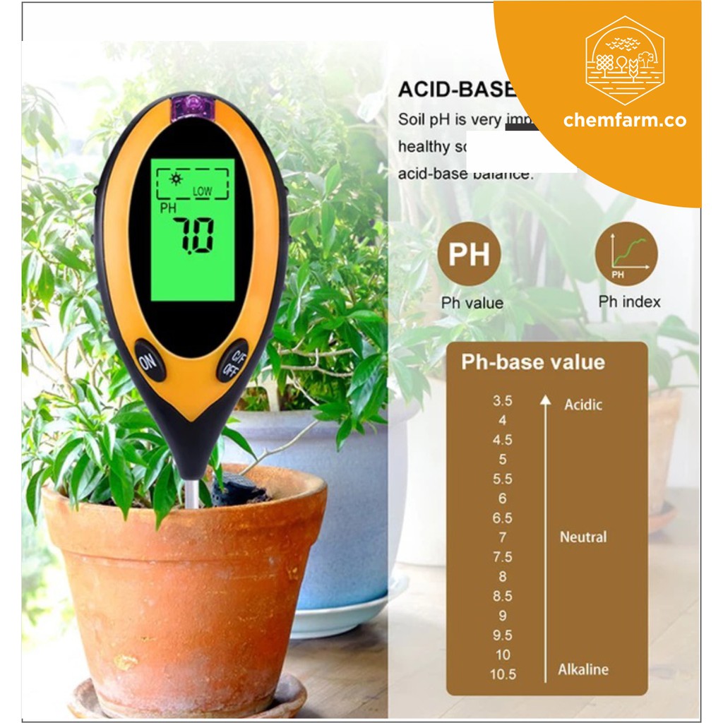 Jual pH Meter Tanah Digital 4 in1 Berkualitas Soil Anlyzer alat check ...