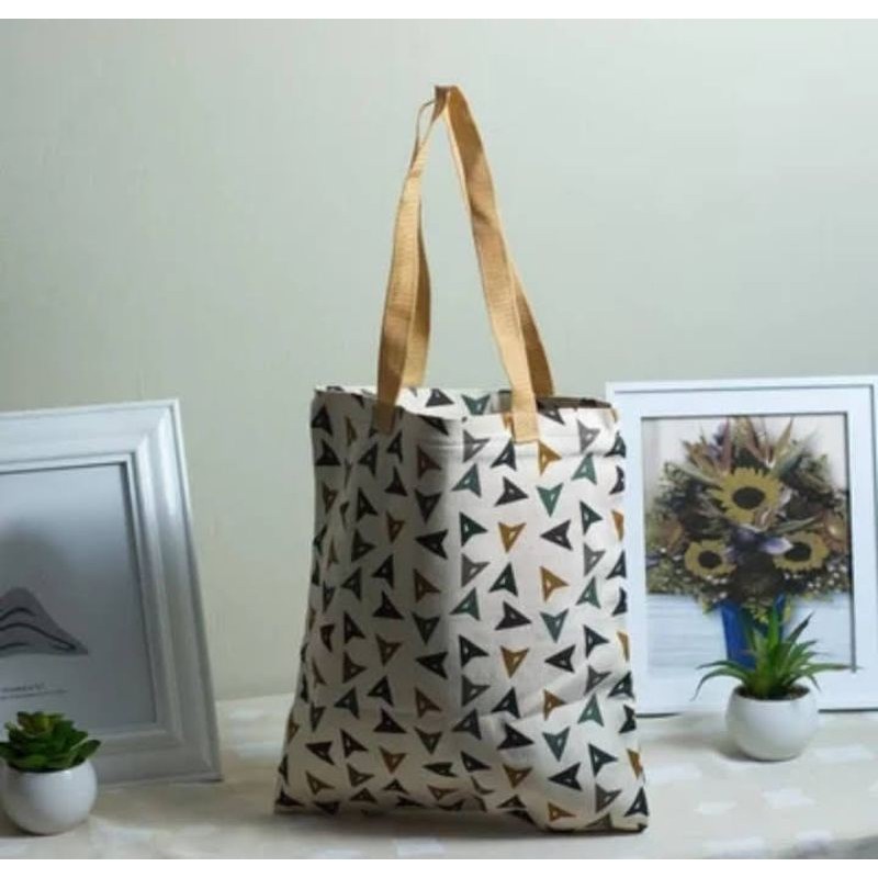 Jual Totebag kanvas motif mata panah-tas totebag kanvas-tas selempang ...