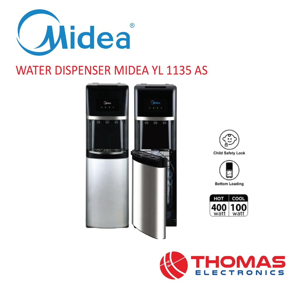 Jual Dispenser Midea YL 1135 AS Dispenser Air Galon Bawah YL1135AS ...