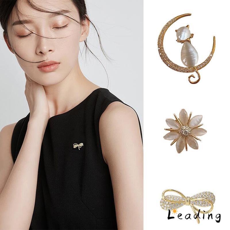 Jual Perhiasan Fashion Kupu-kupu Bros Mutiara Bros Pin Berlian Imitasi Breastpin untuk Wanita ...