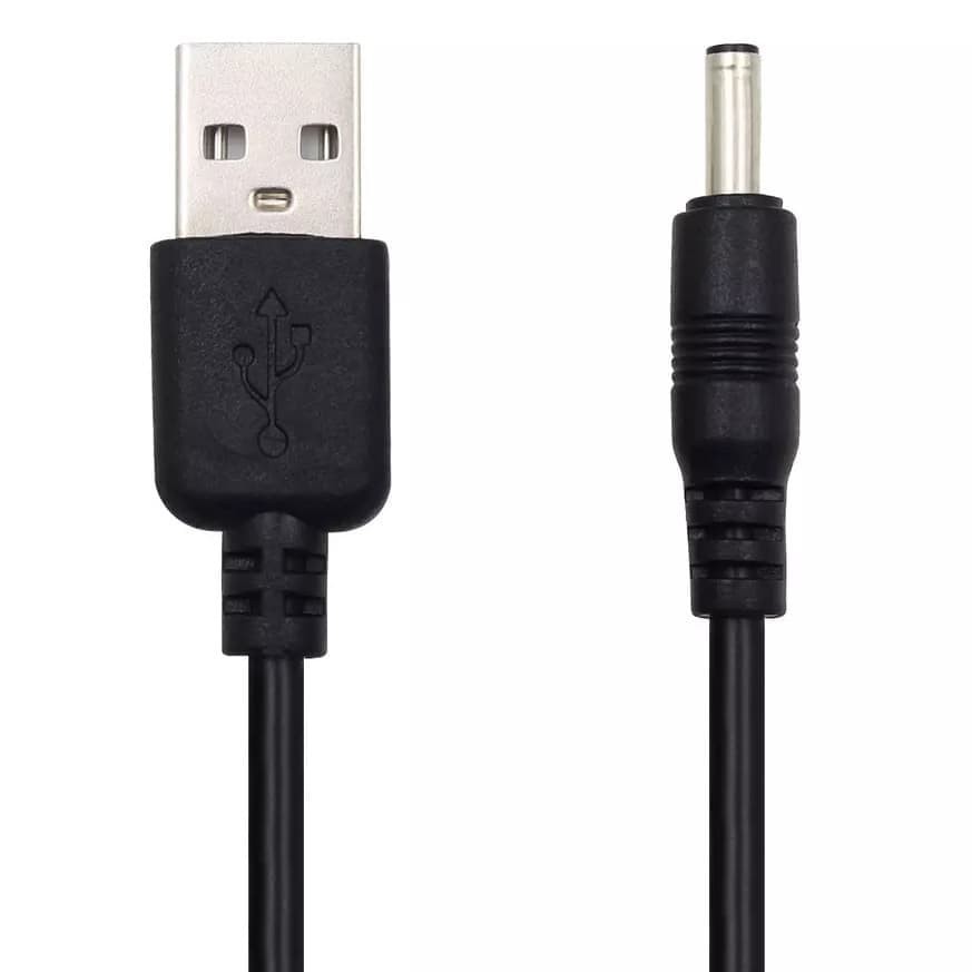 Jual KABEL Charger USB Converter to Jack DC 3.5mm bulat 5V untuk Charger | Shopee Indonesia