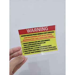 Jual STIKER LABEL UNBOXING ISI 100PCS | Shopee Indonesia