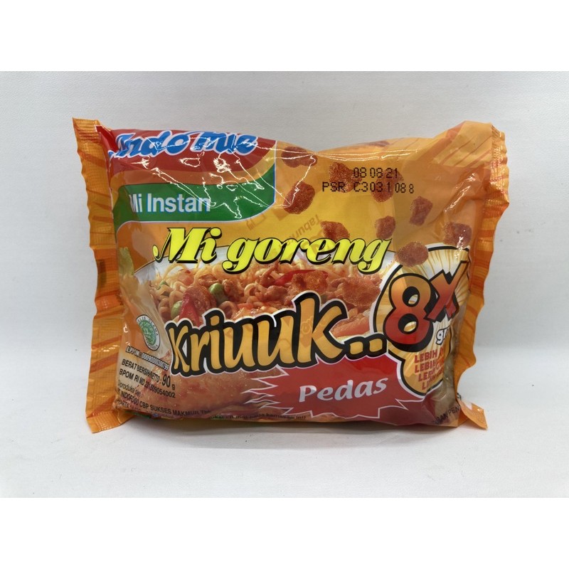 Jual [ISI 5BIJI] Indomie Mi Goreng KRIUUKKK Pedas 90g barcode ...