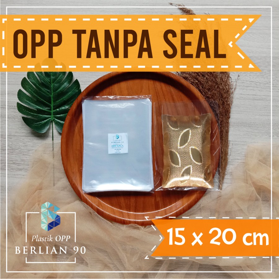 Jual Plastik OPP Tanpa Seal 15x20 cm Tebal 30s Micron Plastik OPP Kaca ...