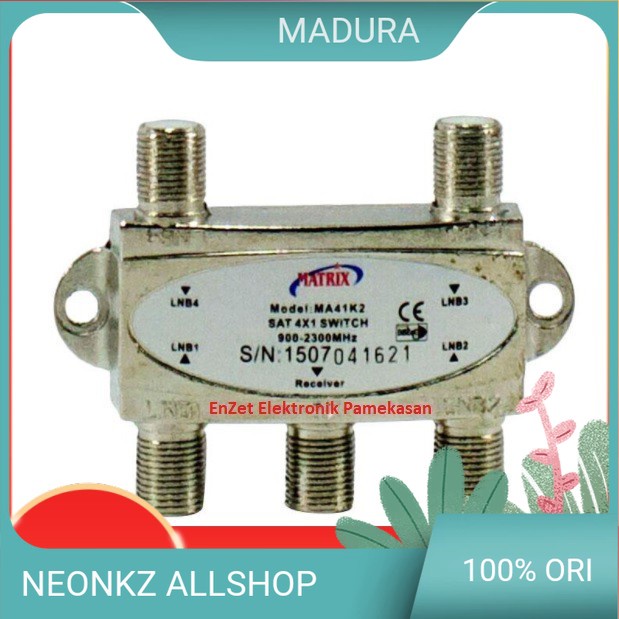 Jual Matrix Diseqc Switch 4x1 (4 Satelit 1 receiver parabola) | Shopee ...