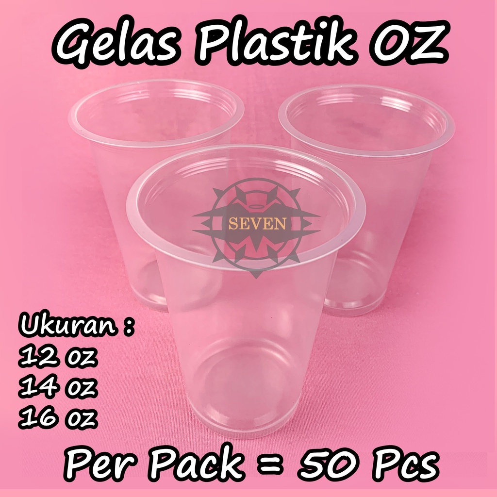 Jual GELAS PLASTIK 12OZ ,14OZ ,16OZ / GELAS POP ICE/GELAS PLASTIK ...