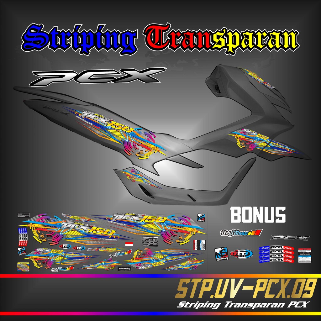 Jual Stiker / Sticker Striping Variasi Motor PCX Stiker Motor Variasi ...