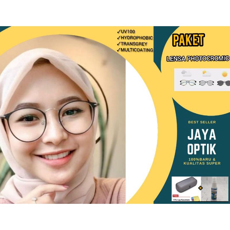 Jual kacamata frame bulat Korea besi| lensa photocromic minus atau plus ...