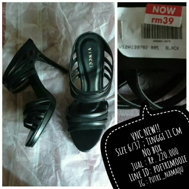 Jual VINCCI HEELS NEW(original) | Shopee Indonesia