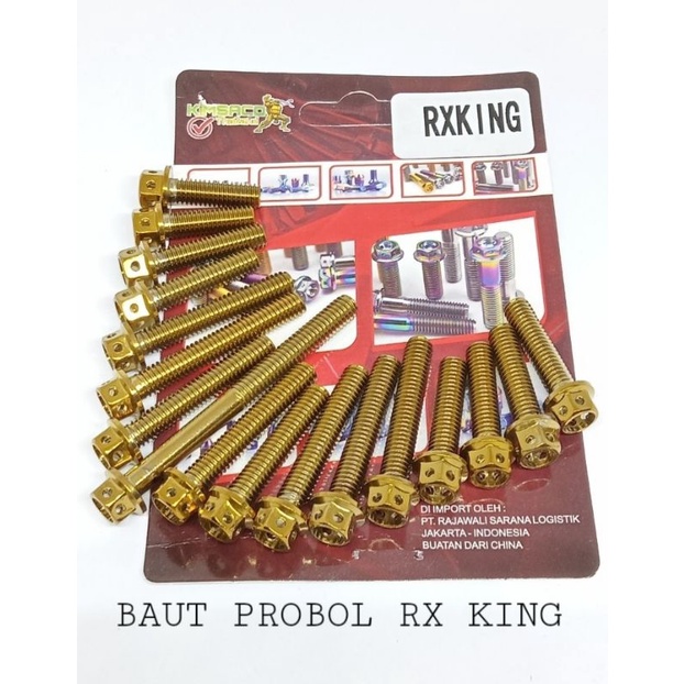 Jual Set baut blok kalter RX KING Probolt stainless original thailand set 17 pest kiri/kanan ...
