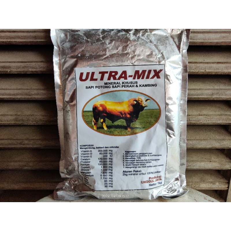 Jual ULTRA MIX 1 Kg Ultramix Premix MINERAL PENGGEMUK SAPI POTONG ...