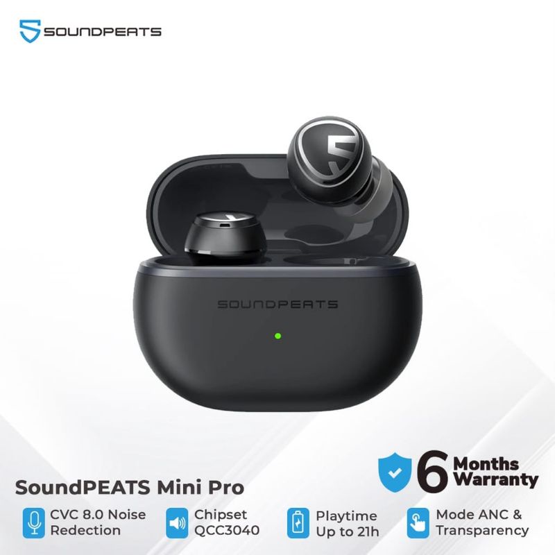 Jual Soundpeats Mini Pro Wireless Earbuds Hybrid ANC Qualcom aptX ...