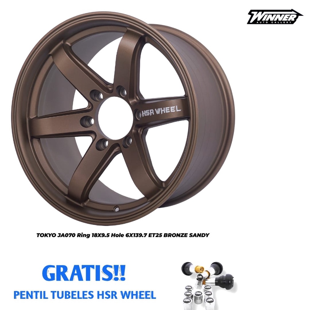 Jual VELG MOBIL VELK PELEK RACING-HSR WHEEL TOKYO JA070 HSR R18 LEBAR 9 ...