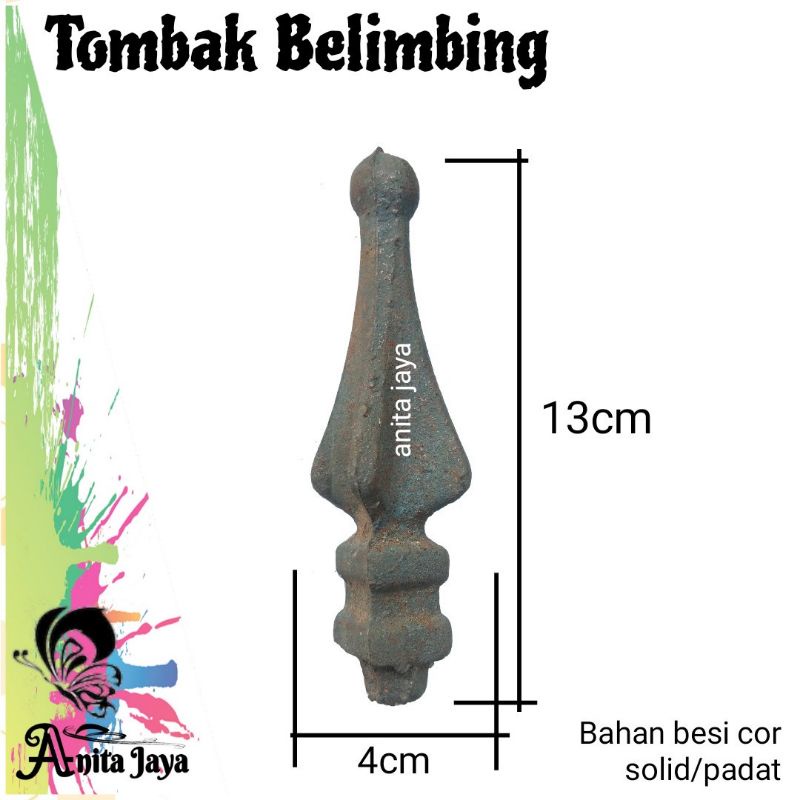 Jual tombak pagar besi cor model tombak keraton pengaman pintu pagar ...