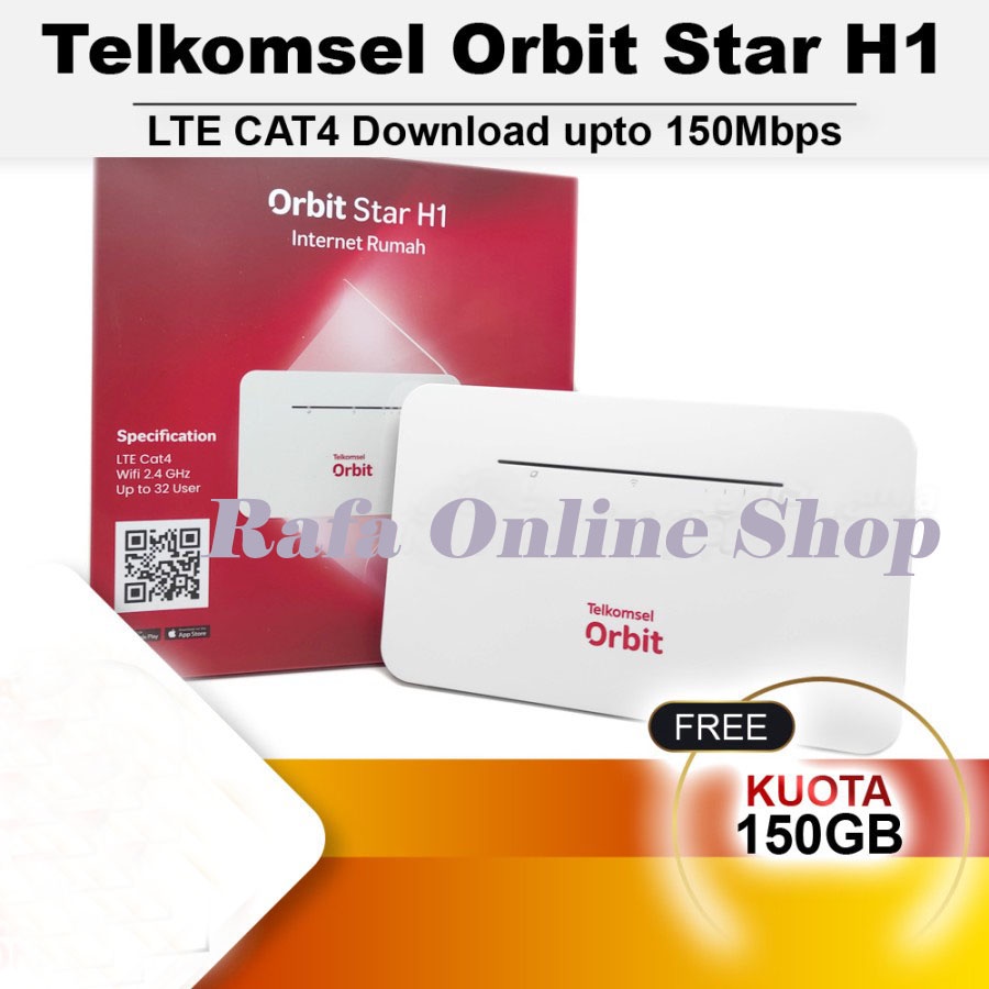 Jual Huawei B311b Telkomsel Orbit Star H1 Modem Router Wifi 4G LTE CAT4 ...