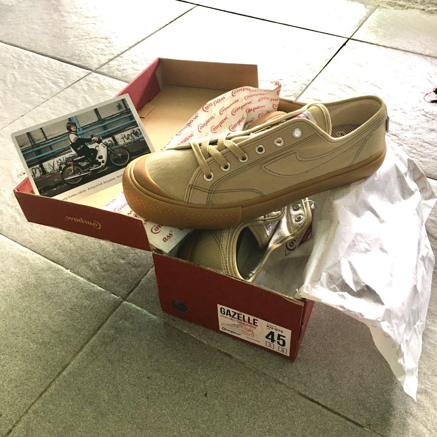 Jual Sepatu Compass Gazelle Low | Shopee Indonesia