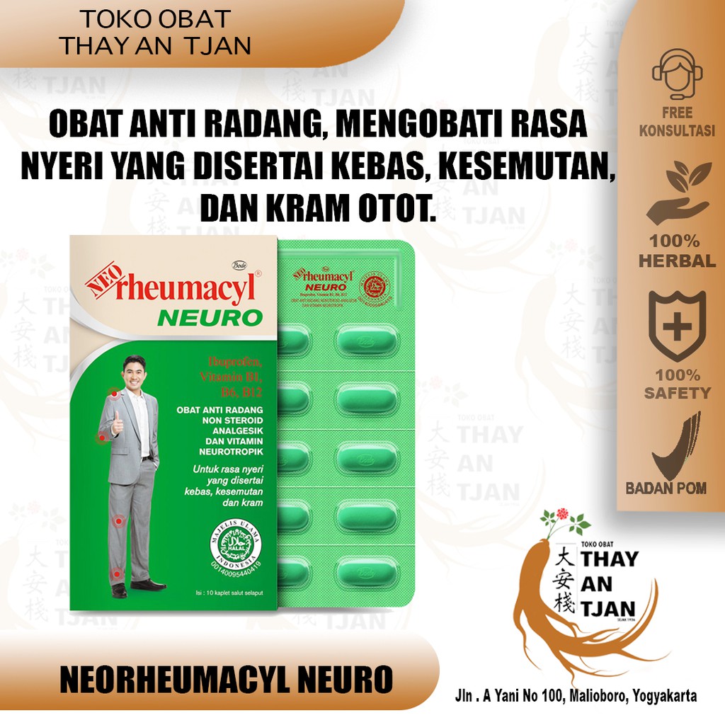 Jual NEO RHEUMACYL NEURO | OBAT NYERI SENDI | OBAT KESEMUTAN | OBAT ...