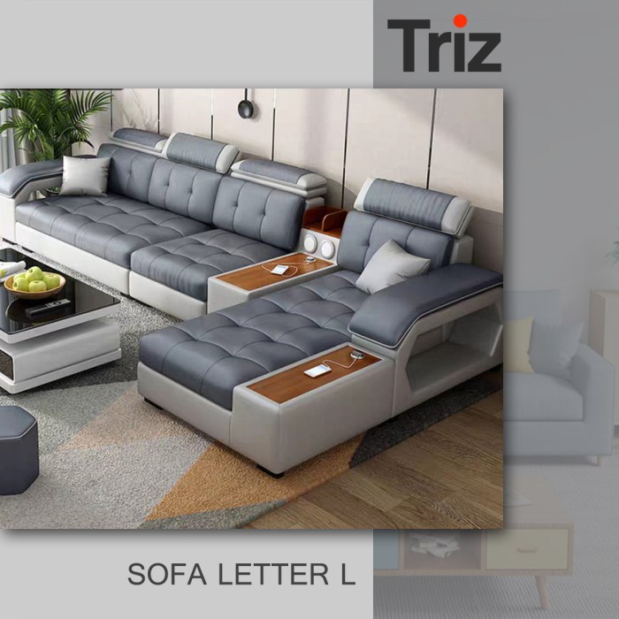 Jual Triz Furniture Sofa L/Sofa Letter L/Sofa Minimalis/Sofa U/Sofa L ...