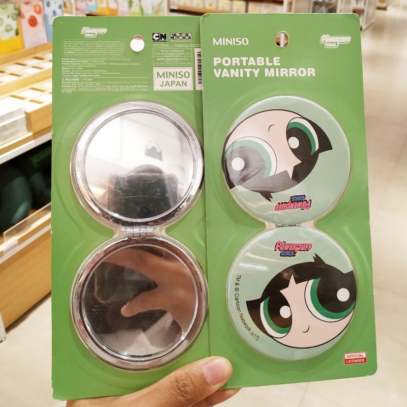 Jual MINISO Portable Vanity Mirror / kaca miniso / cermin miniso ...