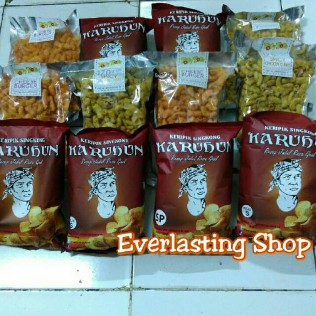 Jual Keripik Karuhun ( Kripik Singkong Pedas Keju ) | Shopee Indonesia