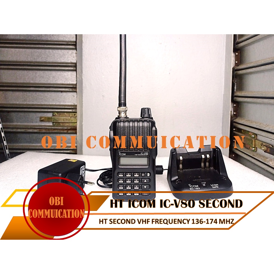 Jual HT SECOND ICOM IC-V80 FREQUENCY VHF 136-174 MHZ | Shopee Indonesia