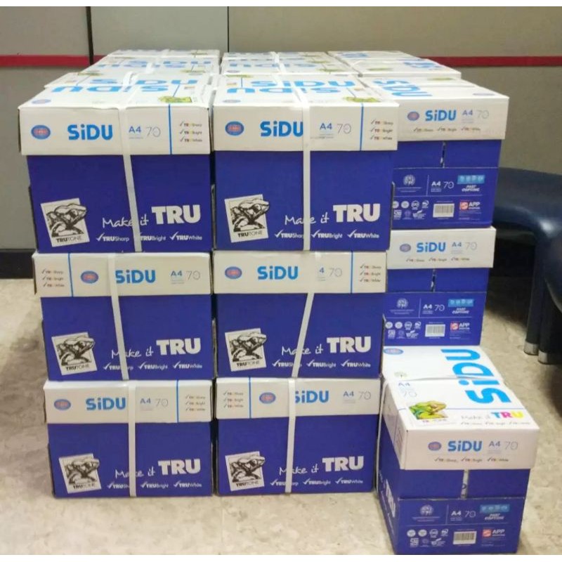 Jual GRAB/GOJEK ONLY Kertas HVS Fotocopy F4/Folio dan A4 75 Gram SIDU ...
