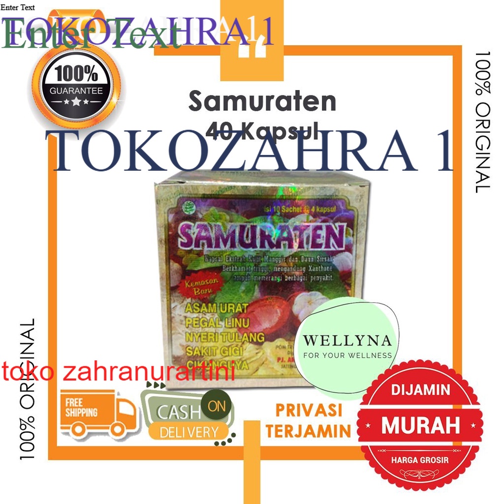 Jual Kapsul Samuraten Original- Obat Herbal Mengobati Asam Urat ...