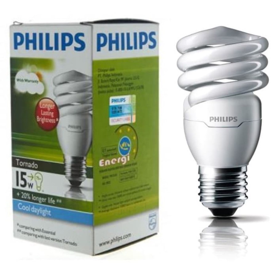 Jual Lampu Philips Tornado 15w Putih 15 w 15 watt 15watt - Putih | Shopee Indonesia