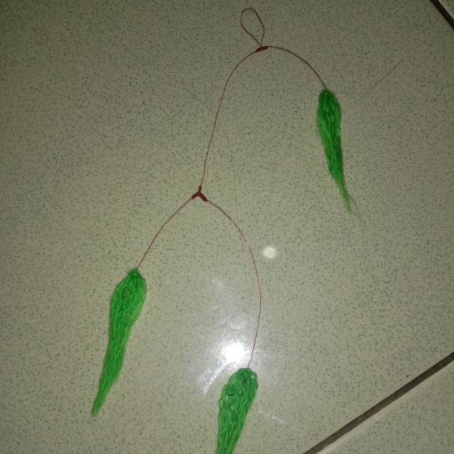 Jual Umpan lumut tiruan umpan lukut tiruan rangkaian 3 kail | Shopee ...