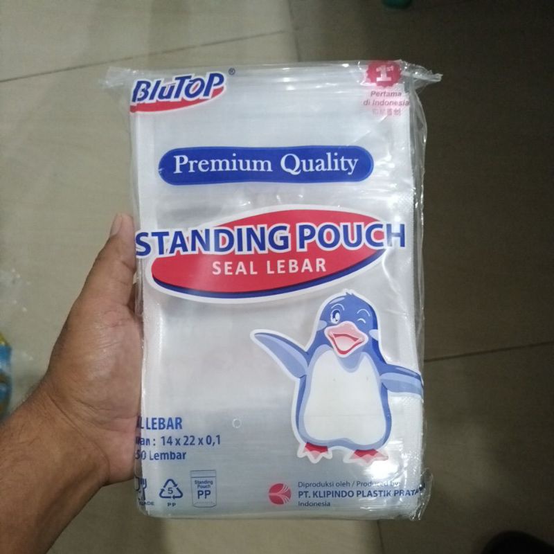 Jual Plastik Standing Pouch 14x22 BluTop | Shopee Indonesia