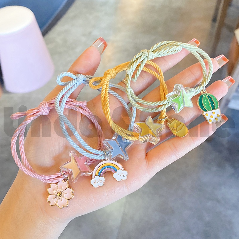 Jual Ikat Rambut Gelang Lucu Wanita Dengan Aksen Buah Warna-Warni ...