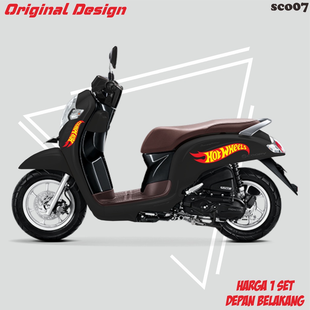 Jual Bisa Custom Nama / Cutting Stiker Scoopy / Custom stiker cutting ...