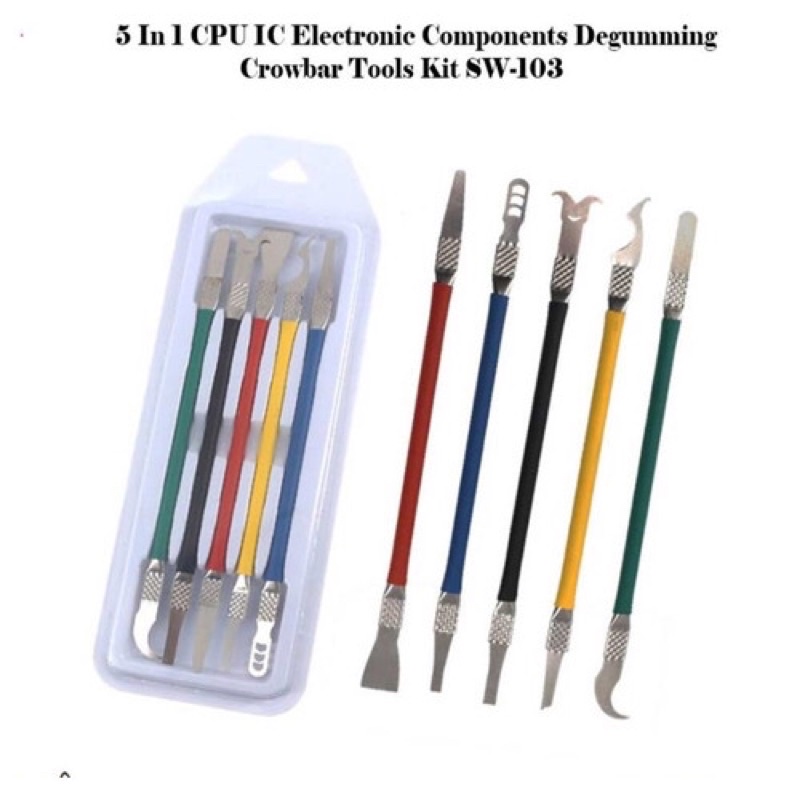 Jual Alat Pembersih Lem CPU MESIN HP Pisau Ic Congkelan Besi 5in1 ...