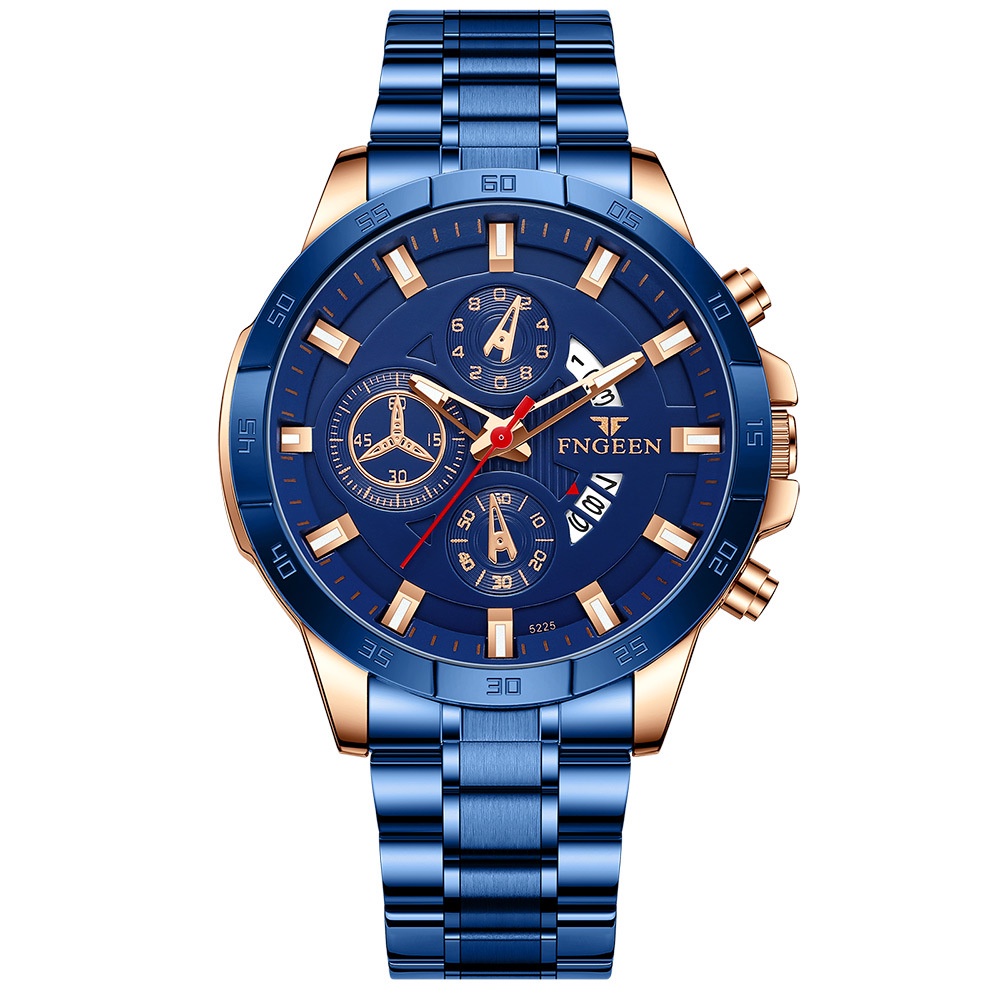 Jual JAM TANGAN PRIA FNGEEN ORIGINAL RANTAI BIRU STONER JAM086B2 MURAH ...